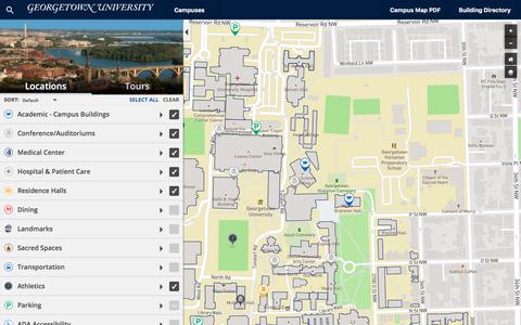 Georgetown University Campus Map Pdf - Map